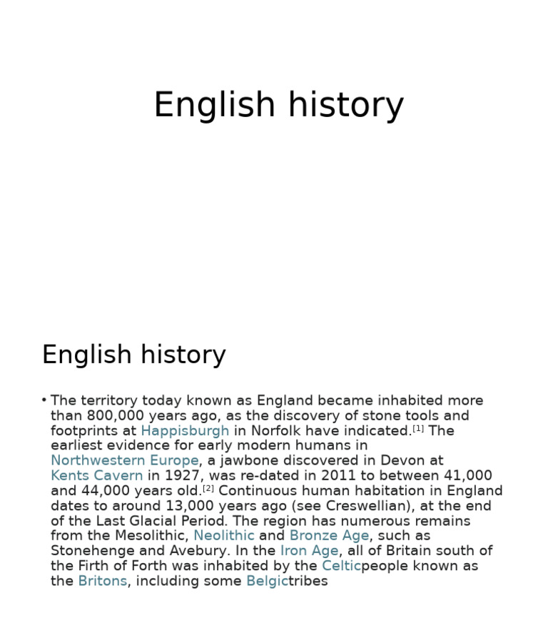 English History | PDF