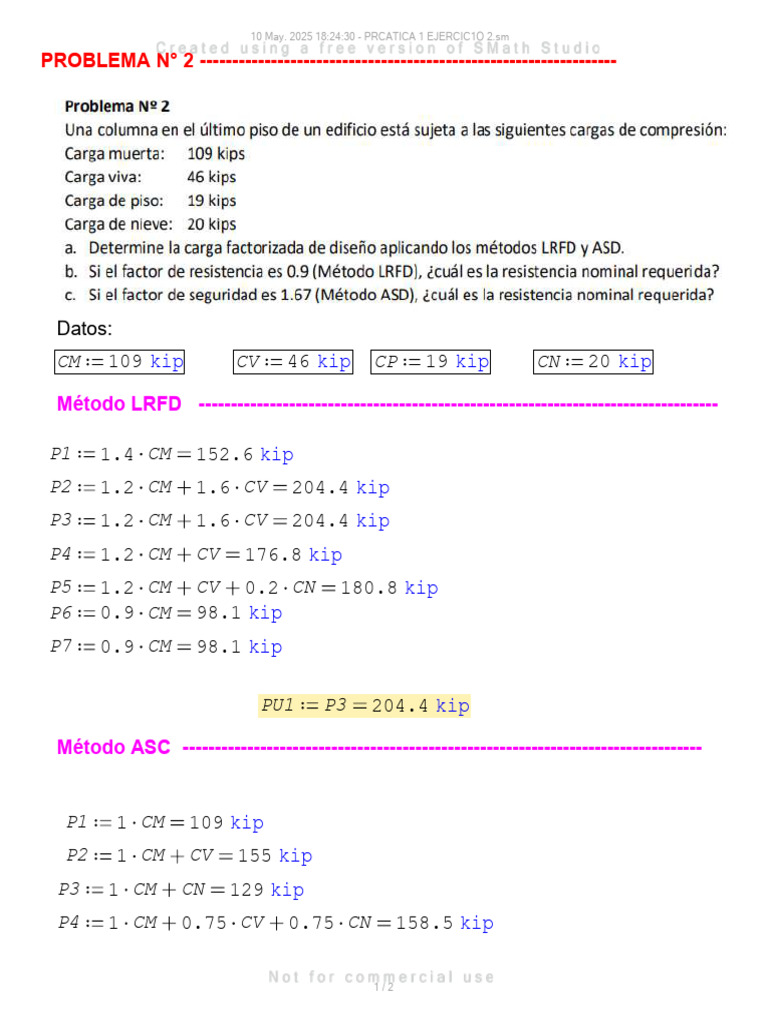P1 - Problema 2 | PDF