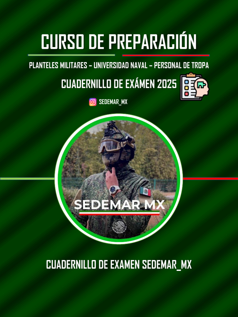 Cuadernillo Sedemar MX 2025 Examen Vrd-1 | PDF