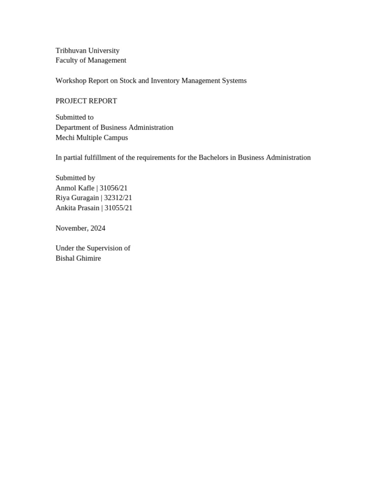 Workshop Report Template Full | PDF | Business