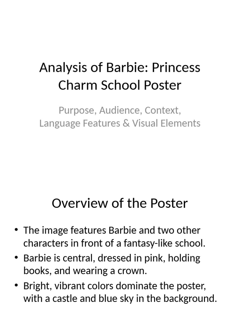 Barbie Poster Analysis Presentation | PDF