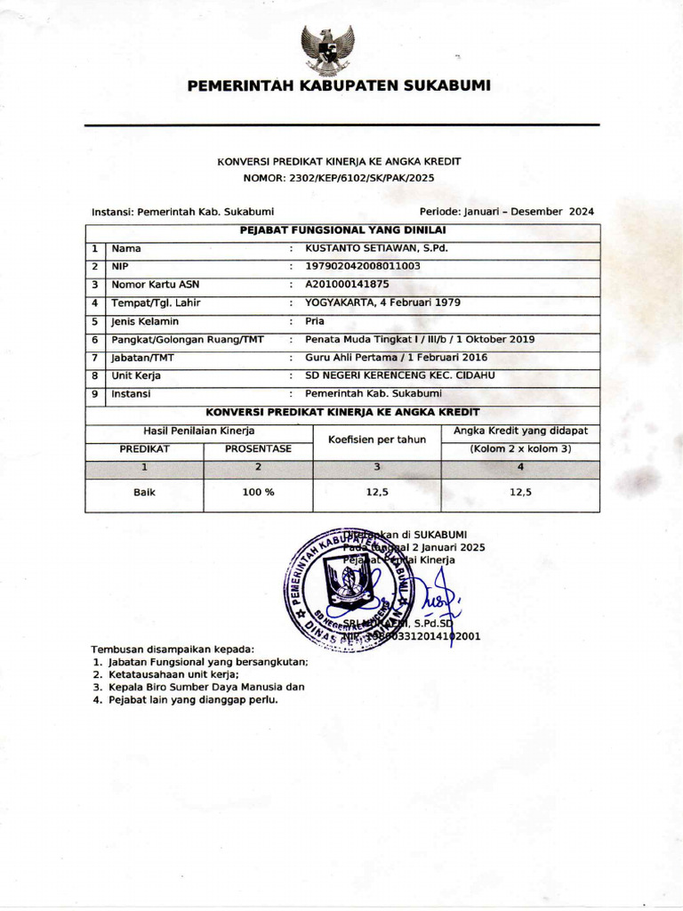 Pak Kustanto Setiawan 2025 | PDF