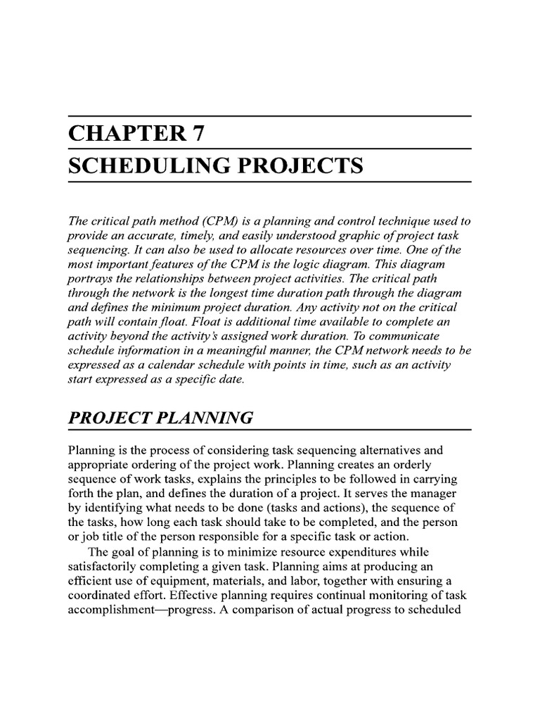 Scheduling Projects - Schexnayder | PDF