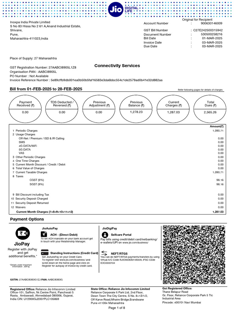 Itemized Invoice 530500258216 | PDF | Credit Card | Taxes
