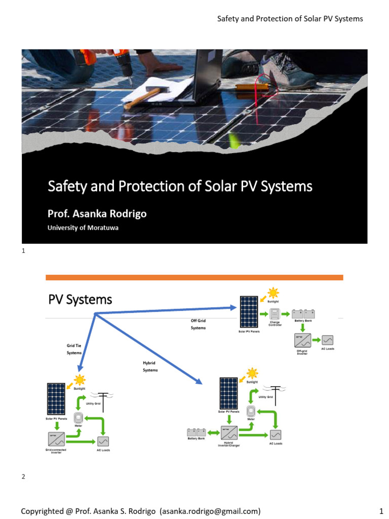 Solar PV System Safety Guidelines | PDF | Photovoltaic System ...