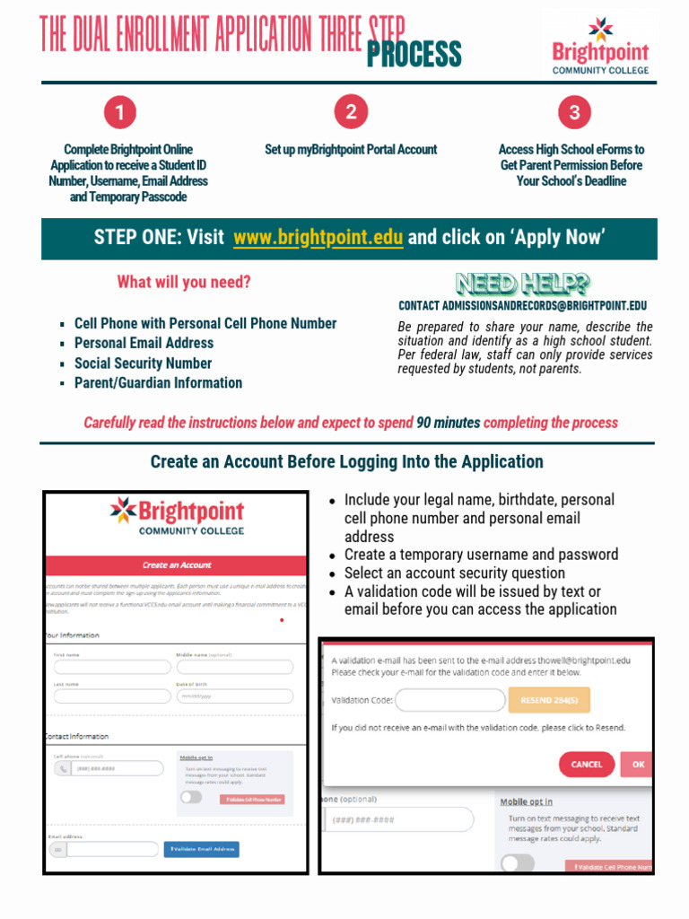 Dual Enrollment Application Guide | PDF | Password | Cyberwarfare