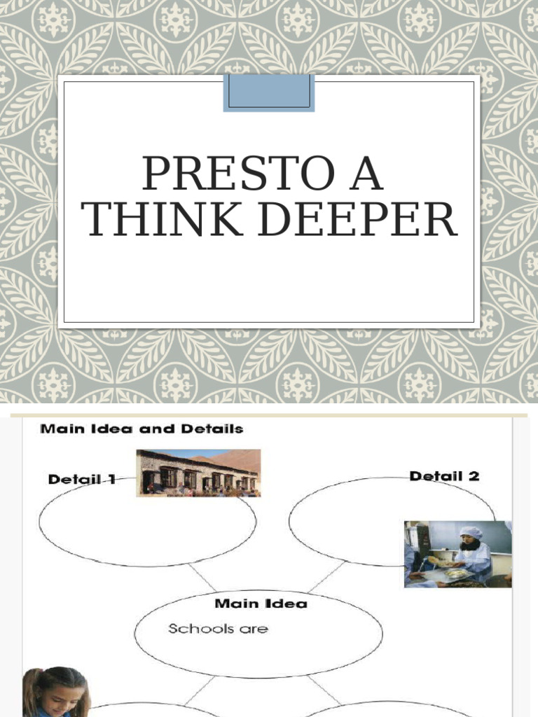 Presto A - Think Deepr + Reading Comp | PDF