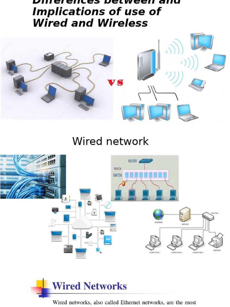 Wired and Wireless Networks | PDF