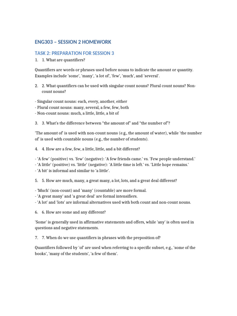 ENG303_Task2_Quantifiers | PDF