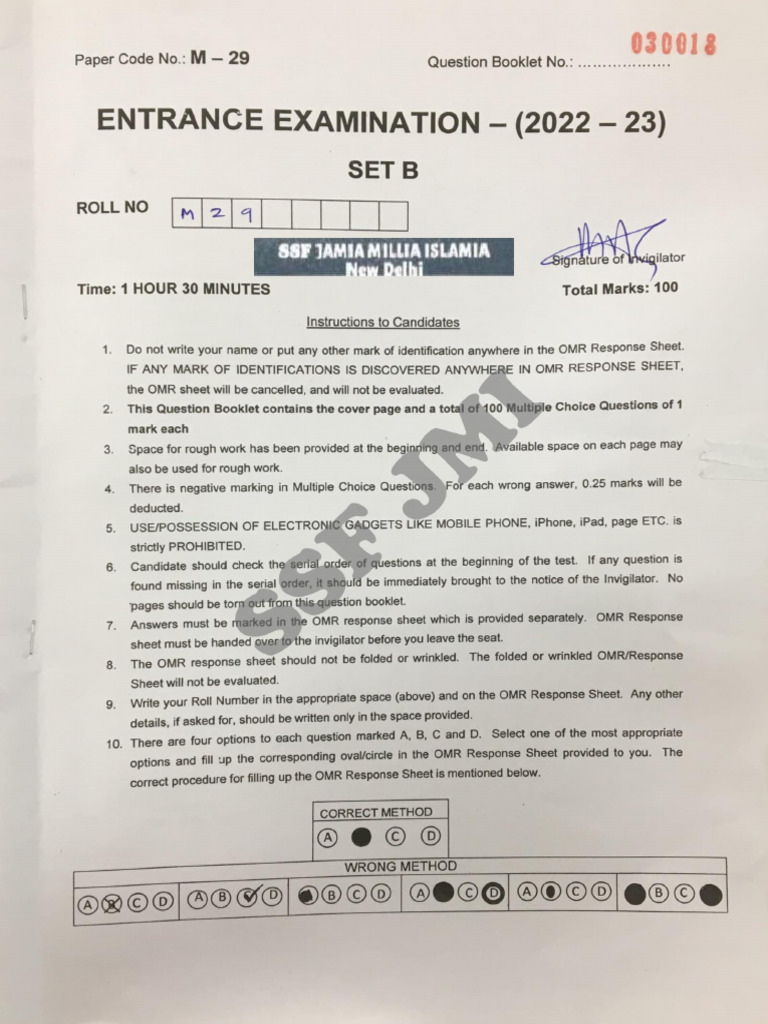 5) MSC Bioscience 2022 - SSF JMI | PDF