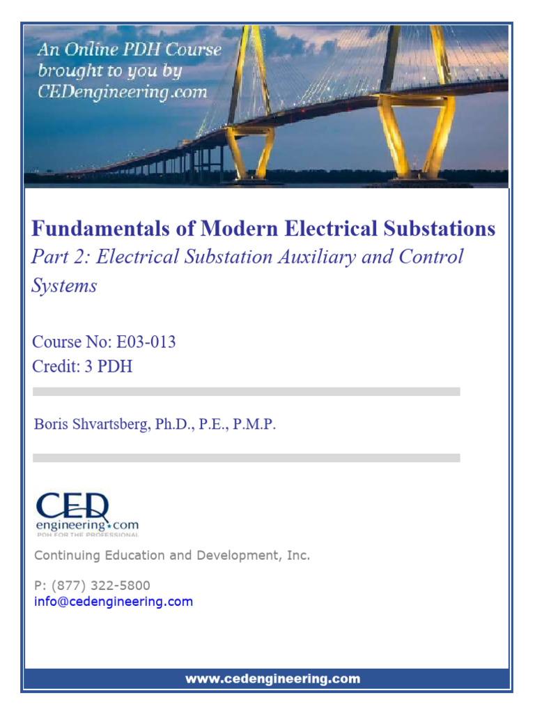 Fundamentals of Modern Electrical Substations - Part 2 - US | PDF | Direct Current | Relay