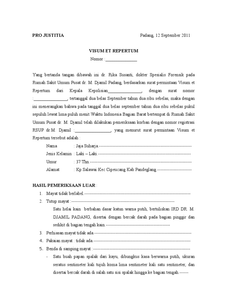 Laporan Kasus Case Forensik | PDF