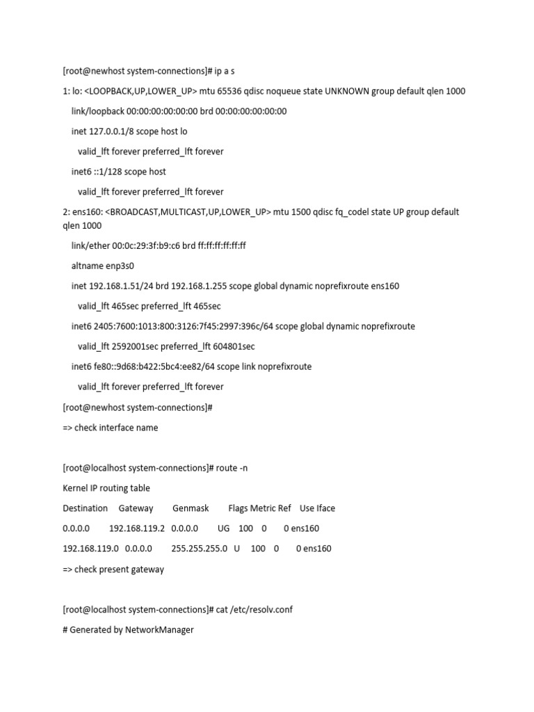 Linux All NMCLI Network Command | PDF | I Pv6 | Internet