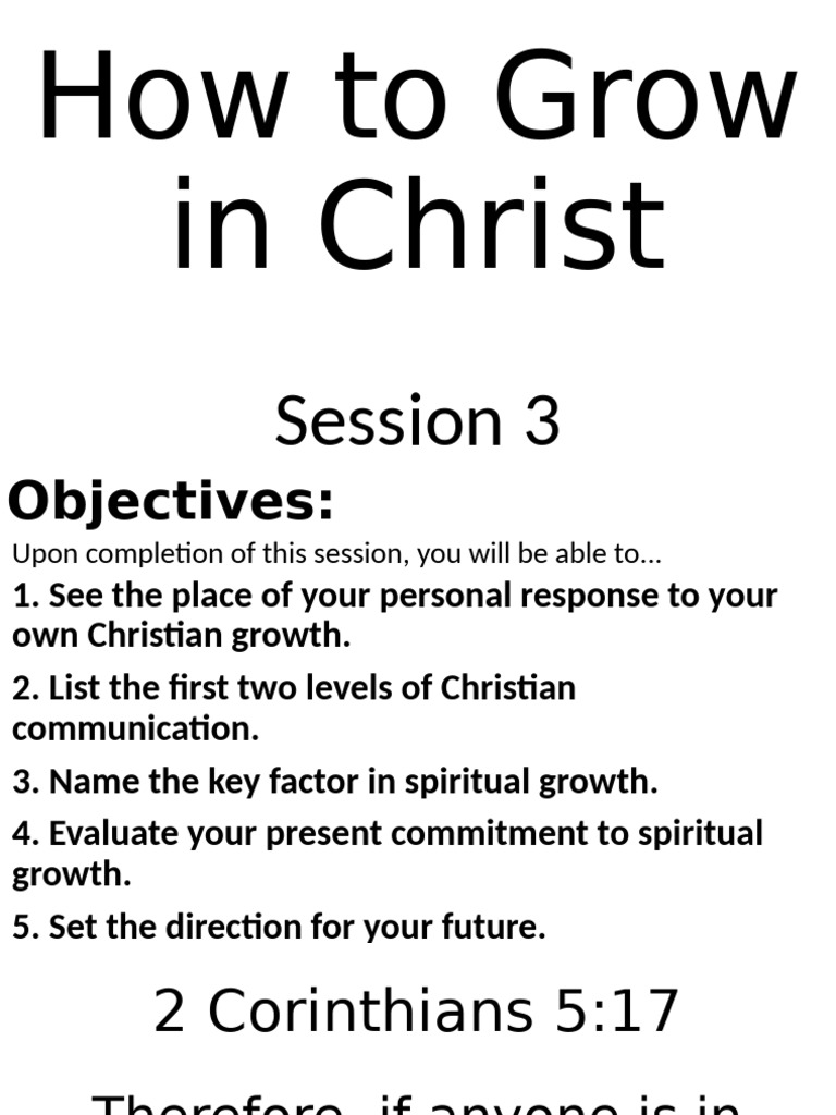 Christian Growth Through Communication | PDF | Jesus | Prayer