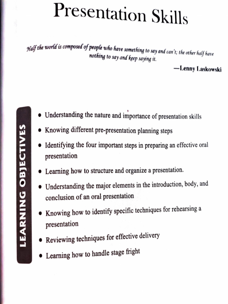 MOD V Presentation Skills | PDF