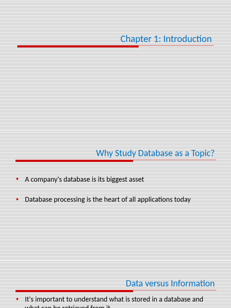 Chapter 01 Introduction | PDF | Databases | Relational Database