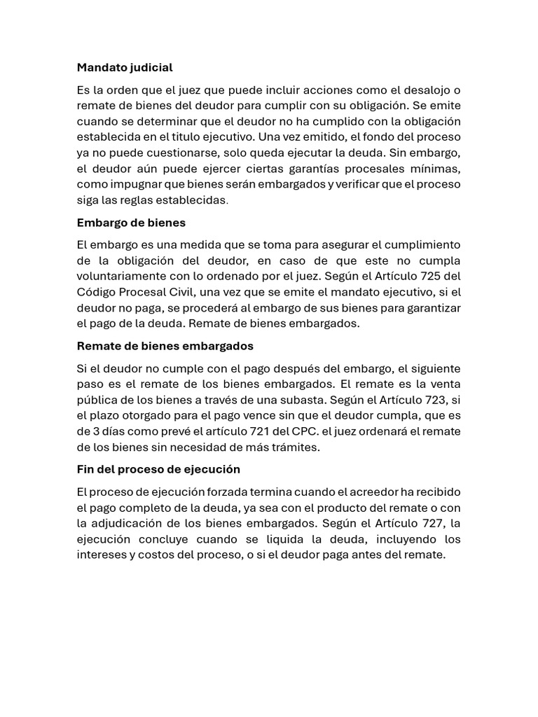 Mandato Judicial | PDF