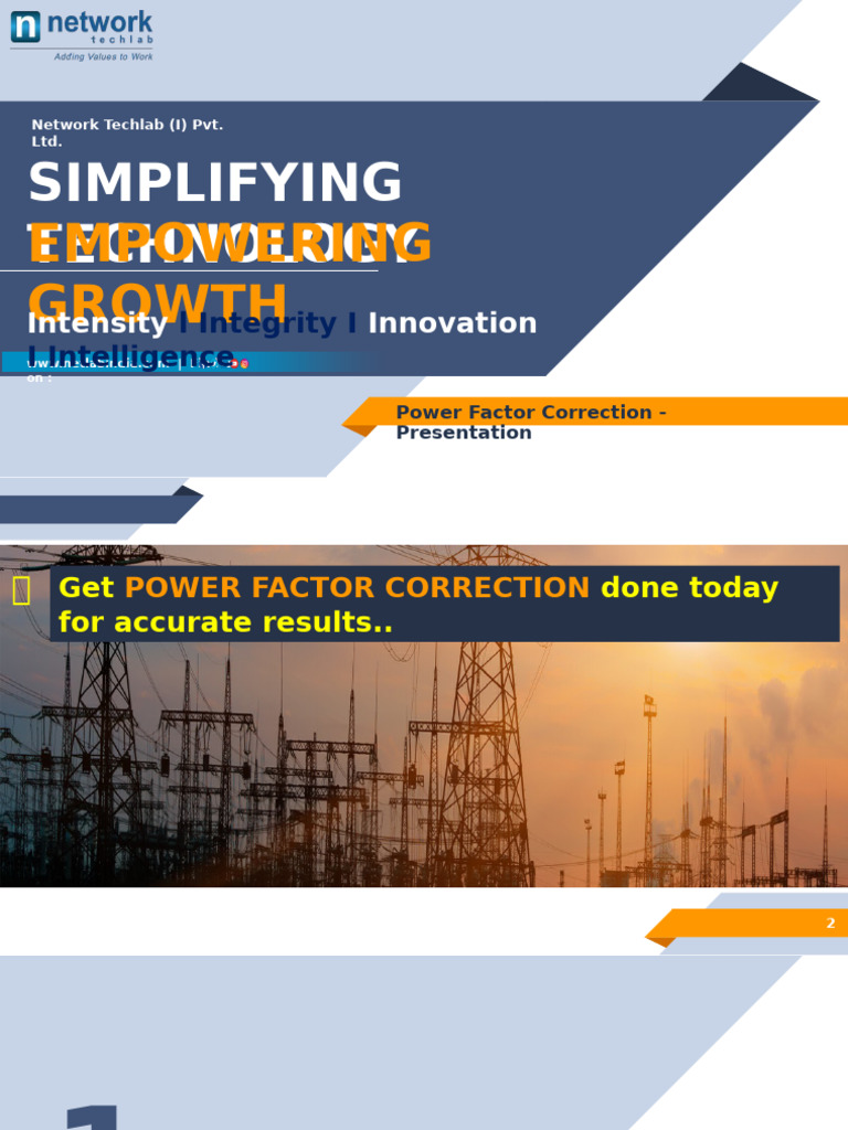 Power Factor Correction - PPT (Autosaved) | PDF | Electrical Engineering | Electric Power