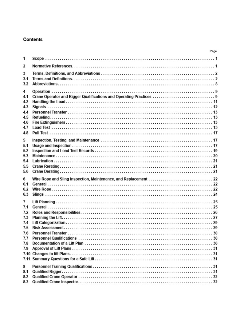Contents API RP 2D-2014 (2015) - 5-7 | PDF | Crane (Machine ...