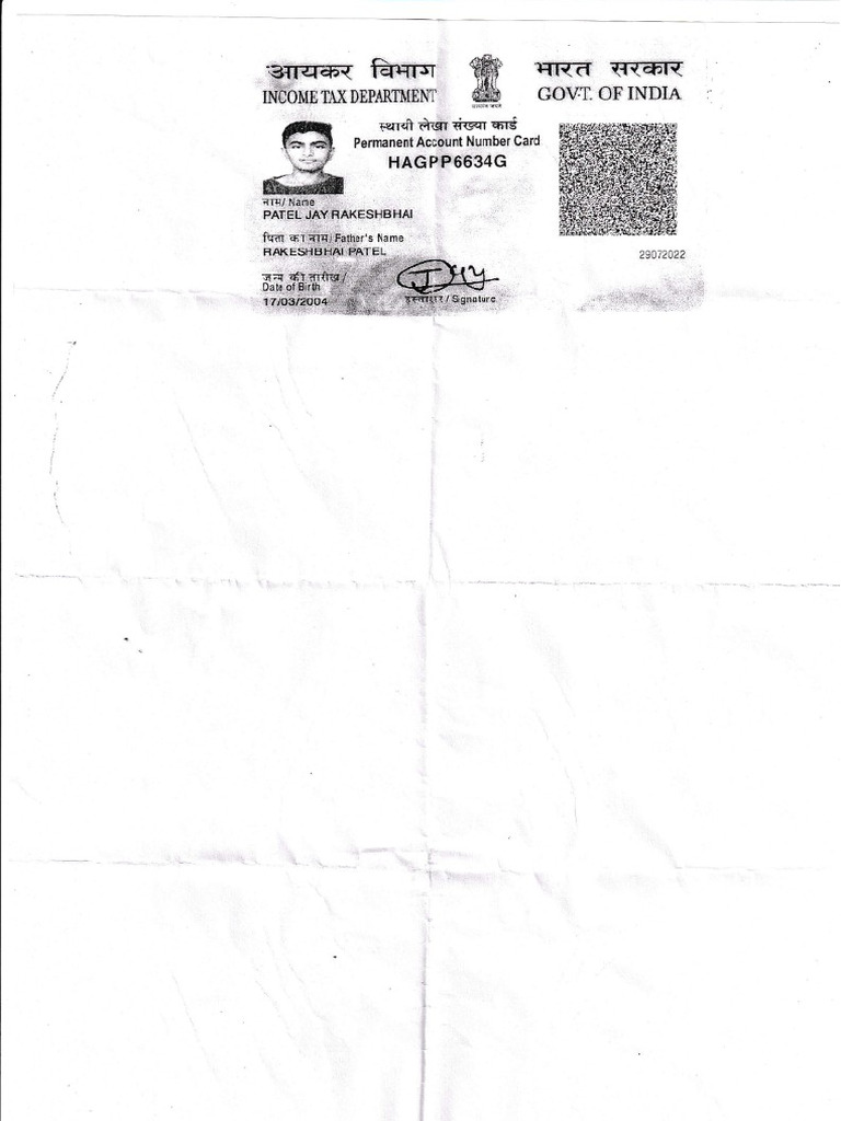 Pan Card of Jay | PDF