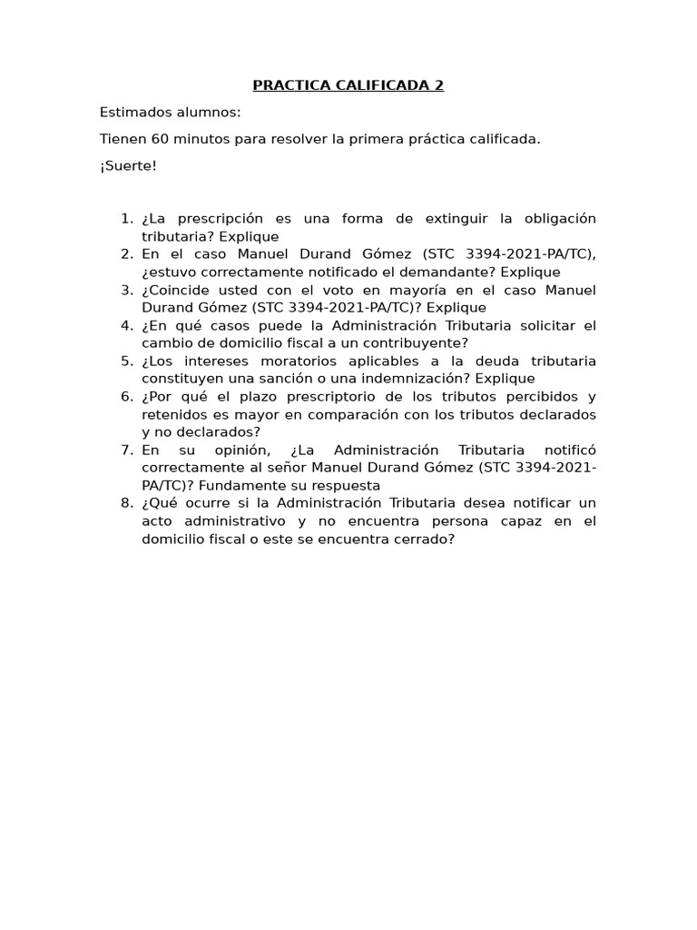 Segunda Practica Calificada - Grupo B | PDF