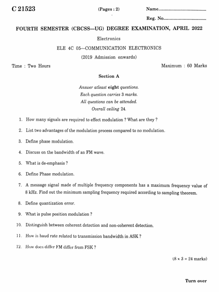 BSC Electronics Sem4wm | PDF