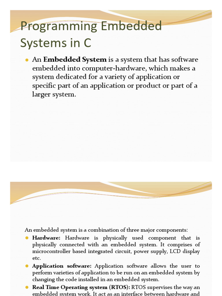 EIOT UNIT 2 - Programming Embedded C | PDF