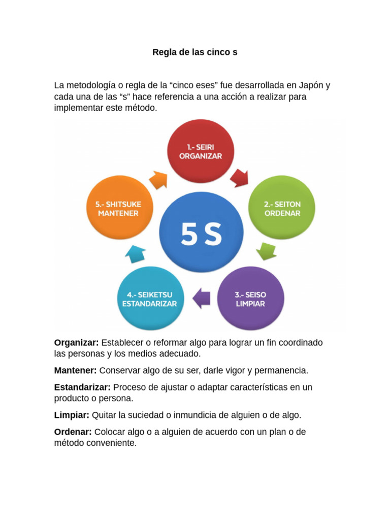 Regla de Las Cinco S | PDF
