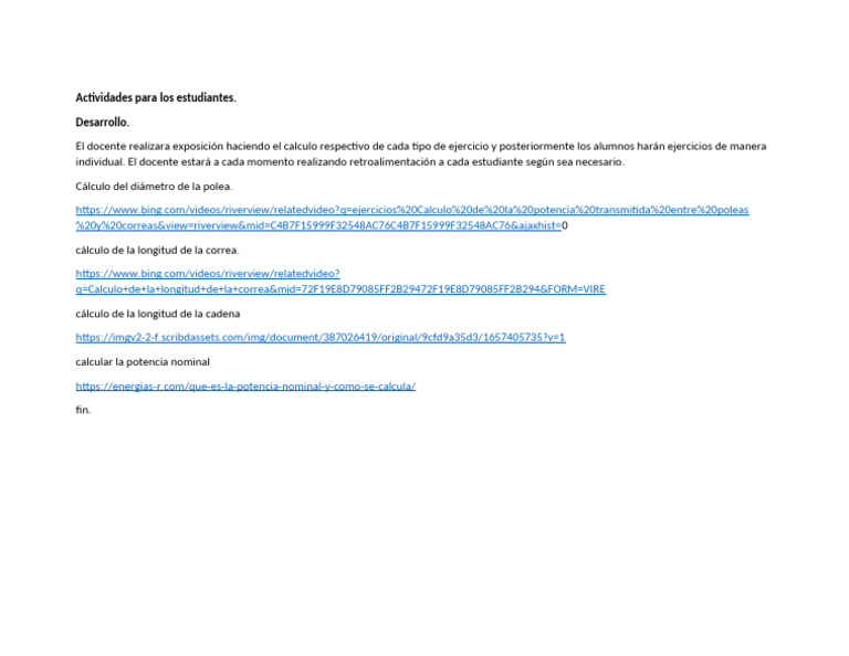 Actividades para Los Estudiantes 27052025 | PDF