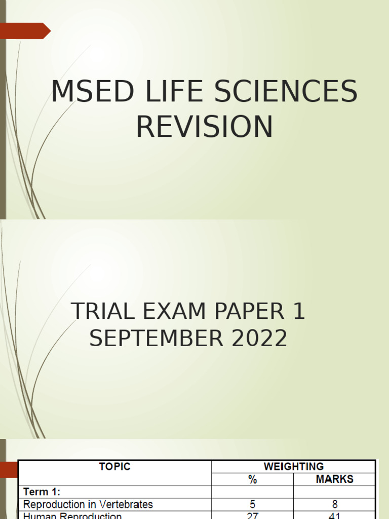 Msed Life SC Rev P1 2022 | PDF | Menstrual Cycle | Ear