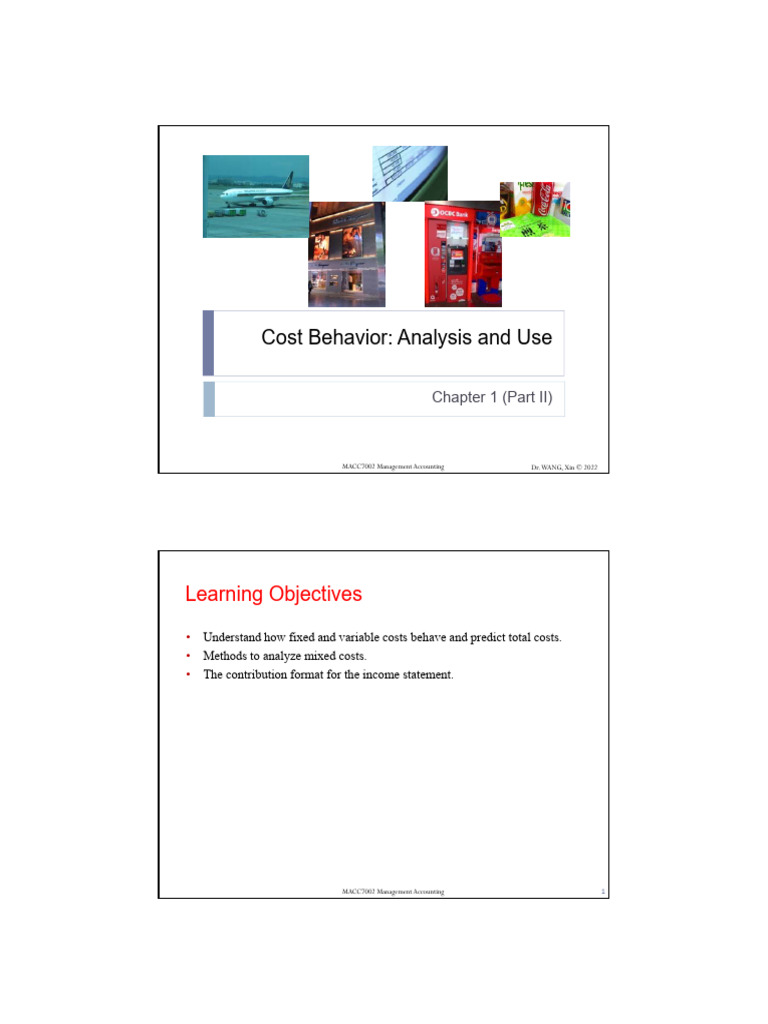 MACC7002 - Chapter1 (Part II) - Dr. Wang Xin (2022) - Moodle | PDF | Management Accounting ...
