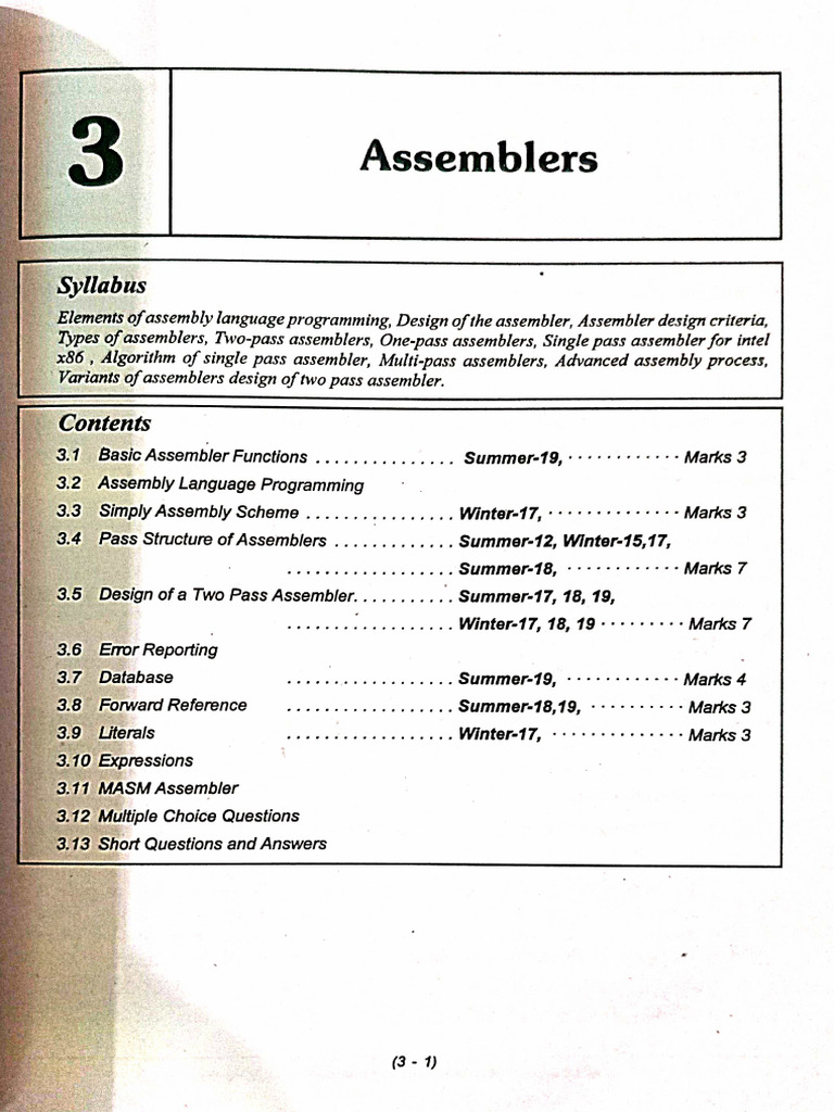 System Software Ch3 | PDF | Assembly Language | Computer Program