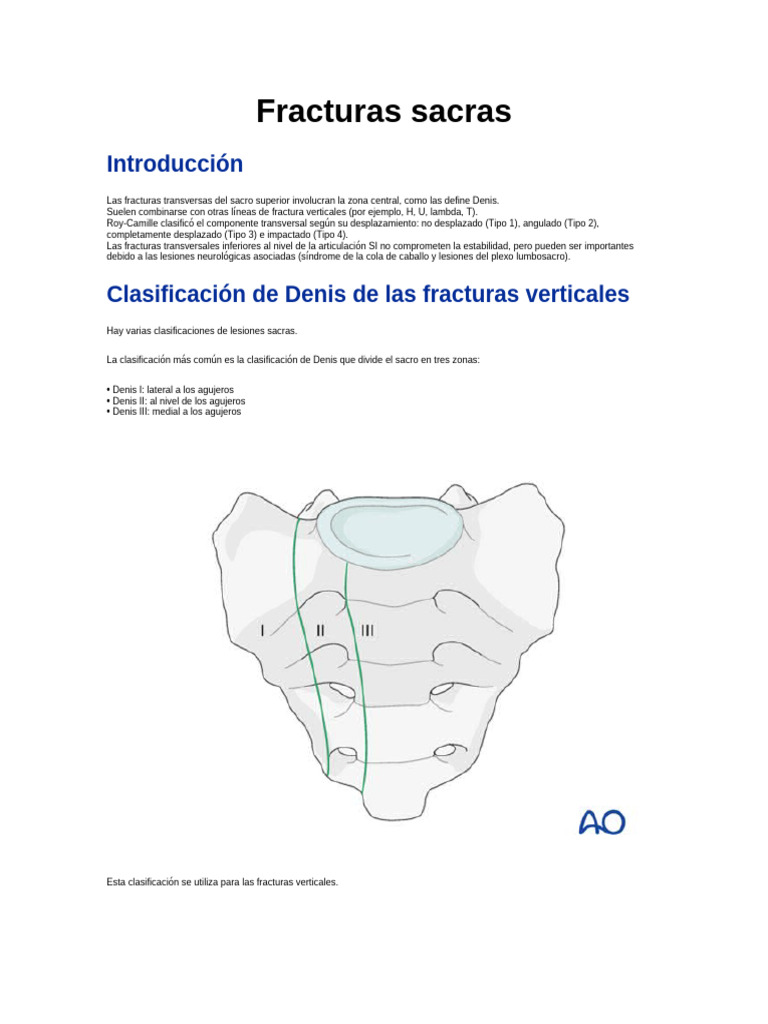 Fracturas De Sacro Pdf Reanimación Cardiopulmonar Enfermedades Y