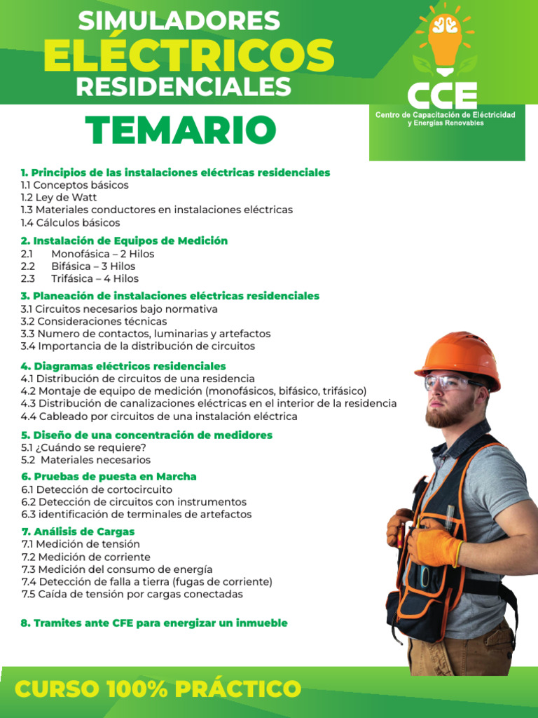 Temario Simuladores Residenciales Cce | PDF