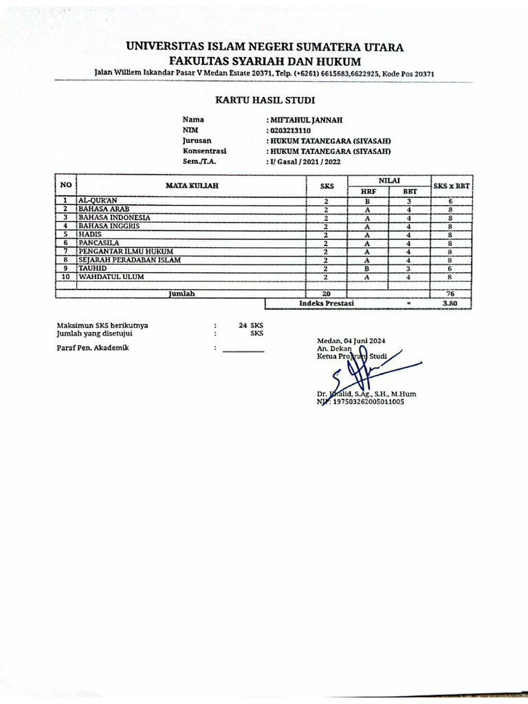 Khs smstr1 - Merged | PDF