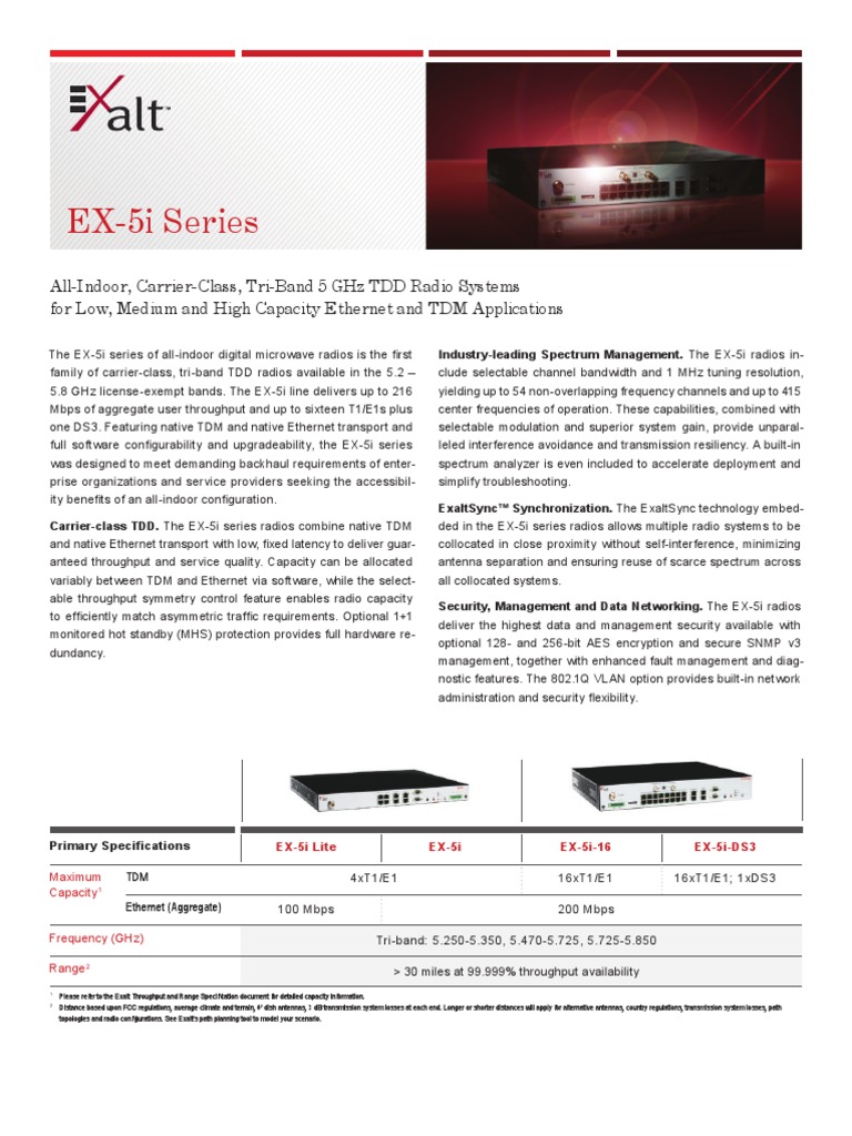 EX-5i Series | PDF | Computer Network | Duplex (Telecommunications)