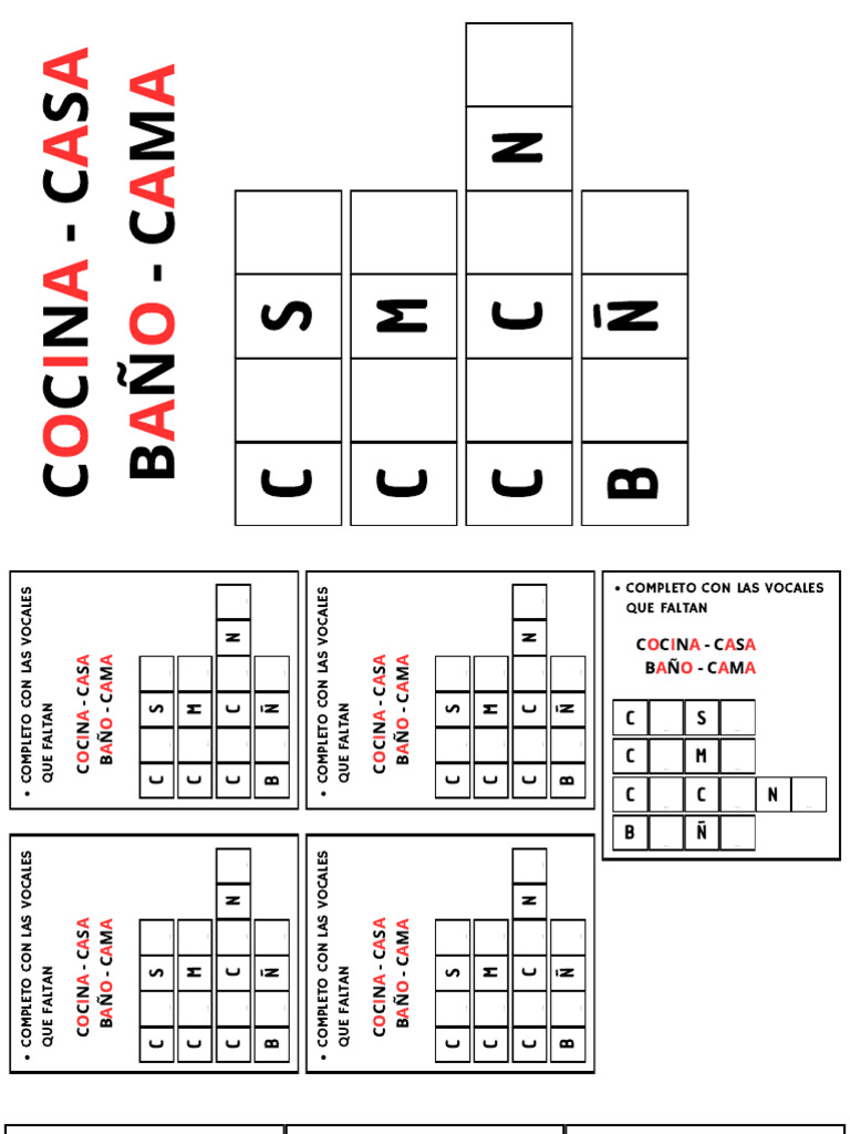 La Familia y La Casa Actividad | PDF