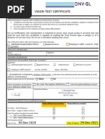 Eye Fitness Certificate Format | PDF