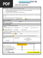 Vision Test Form | PDF | Visual Acuity | Contrast (Vision)