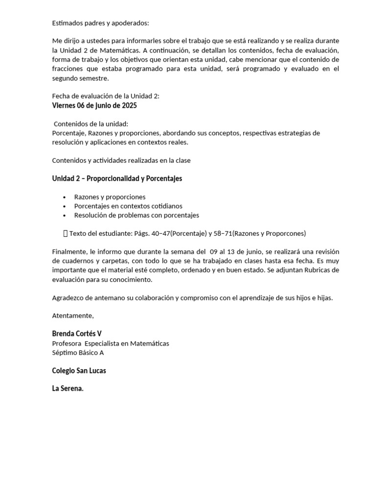 Temario SEPTIMO UNIDAD2 Ok | PDF