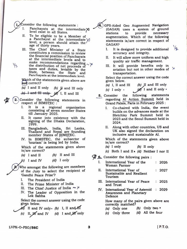 UPSC Prelims 2025 - GS Paper-1 | PDF | Mahatma Gandhi