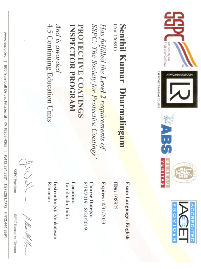 SSPC Pci Level Ii | PDF