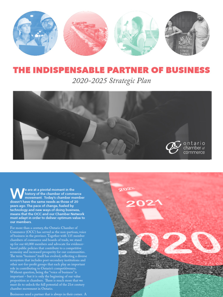 Ontario Chamber of Commerce 2020-2025 Plan | PDF | Collaboration | Brand