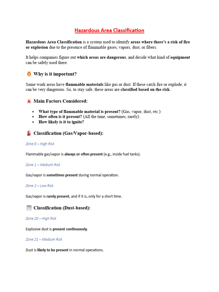 Hazardous Area Classification by Aftab | PDF