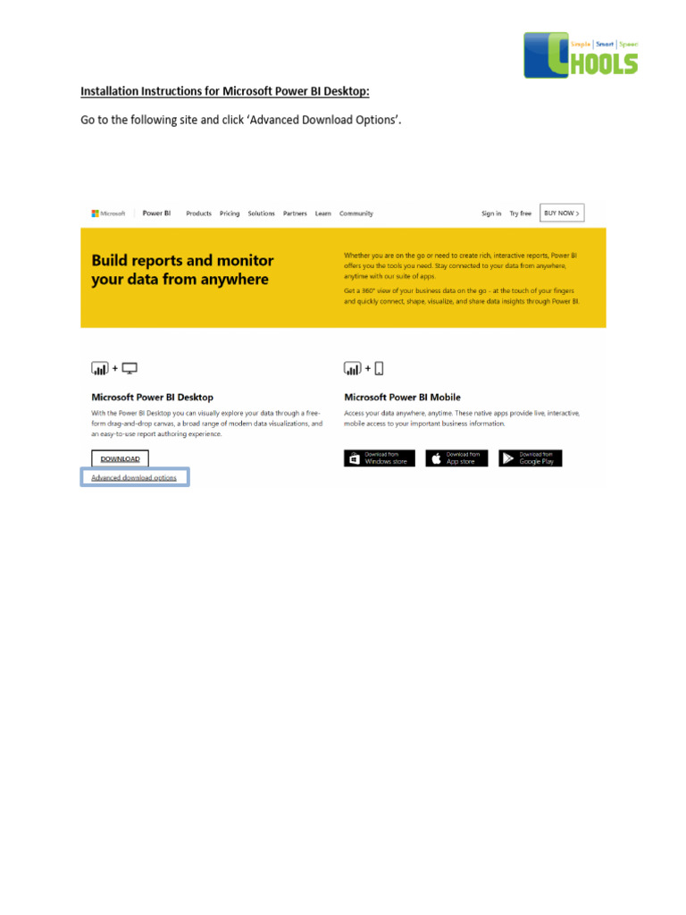 Power BI Installation Instructions 1 | PDF