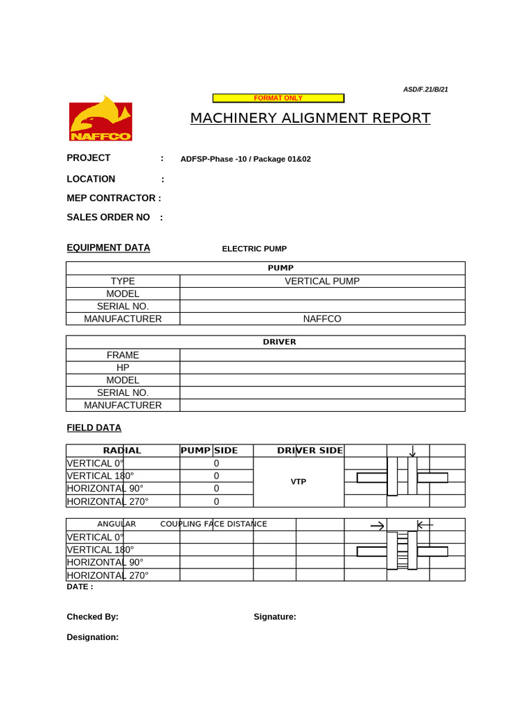 Alignment & Fire Pump (Eng. Veera) | PDF