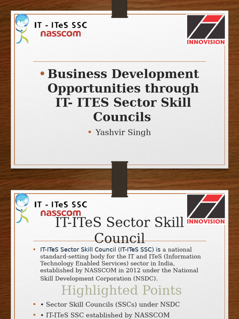 IT-ITeS Sector Skill Council Presentation | PDF