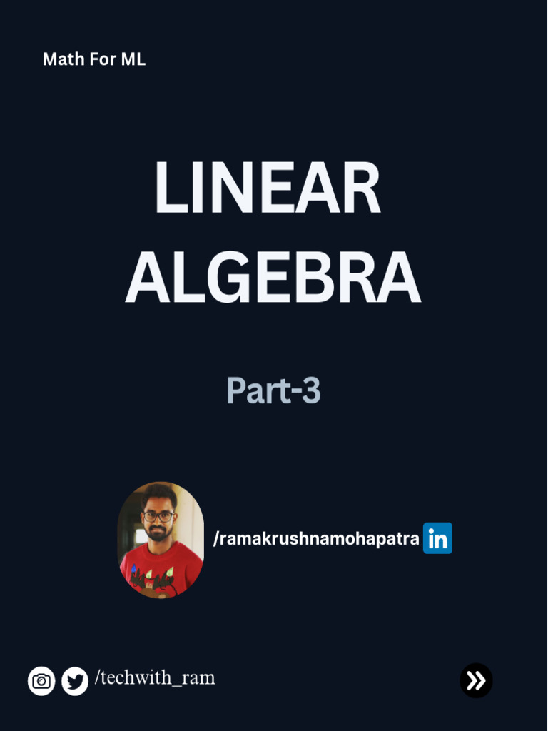 Linear Algebra Part-3 | PDF
