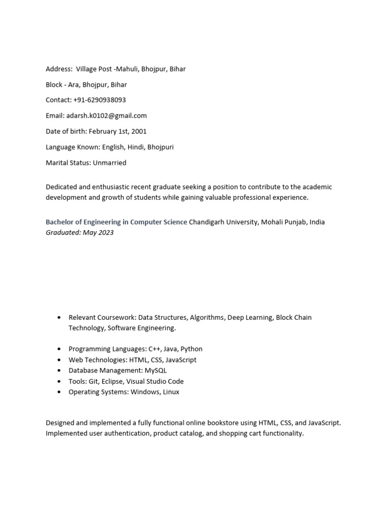 Revised Resume | PDF