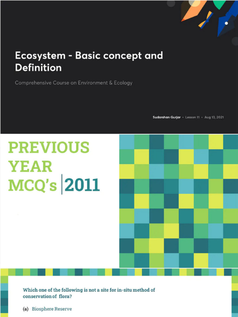 Ecosystem Basic Concept and Definition No Anno | PDF